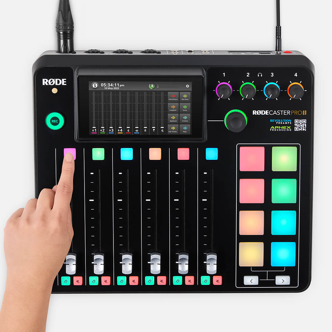 RODE RODECaster Pro II négy mikrofoncsatornás audio produkciós keverő ...